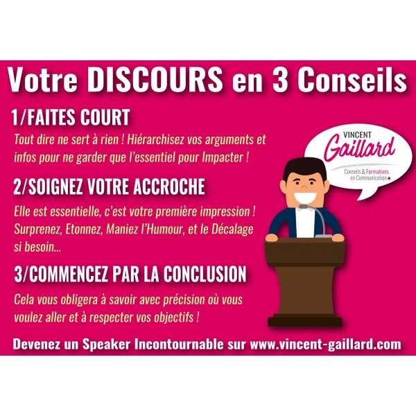 Votre Discours en 3 Conseils